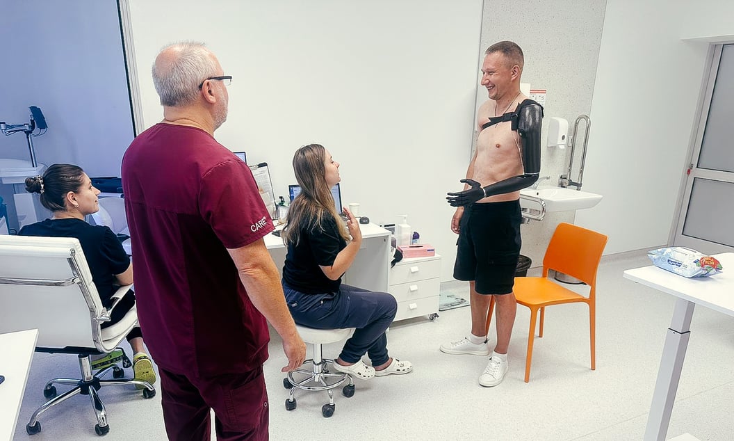 Components of a Bionic Arm Prosthesis - Aether Biomedical